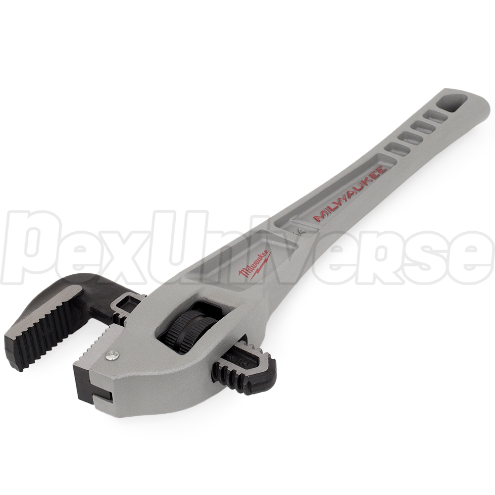 Milwaukee 48-22-7184, 14" Aluminum Offset Pipe Wrench, 2" Jaw Capacity ...