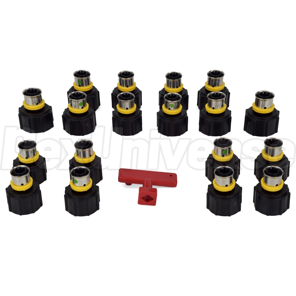 Viega 49183, 18-Port, 1/2" PEX Press ManaBloc Manifold - PexUniverse