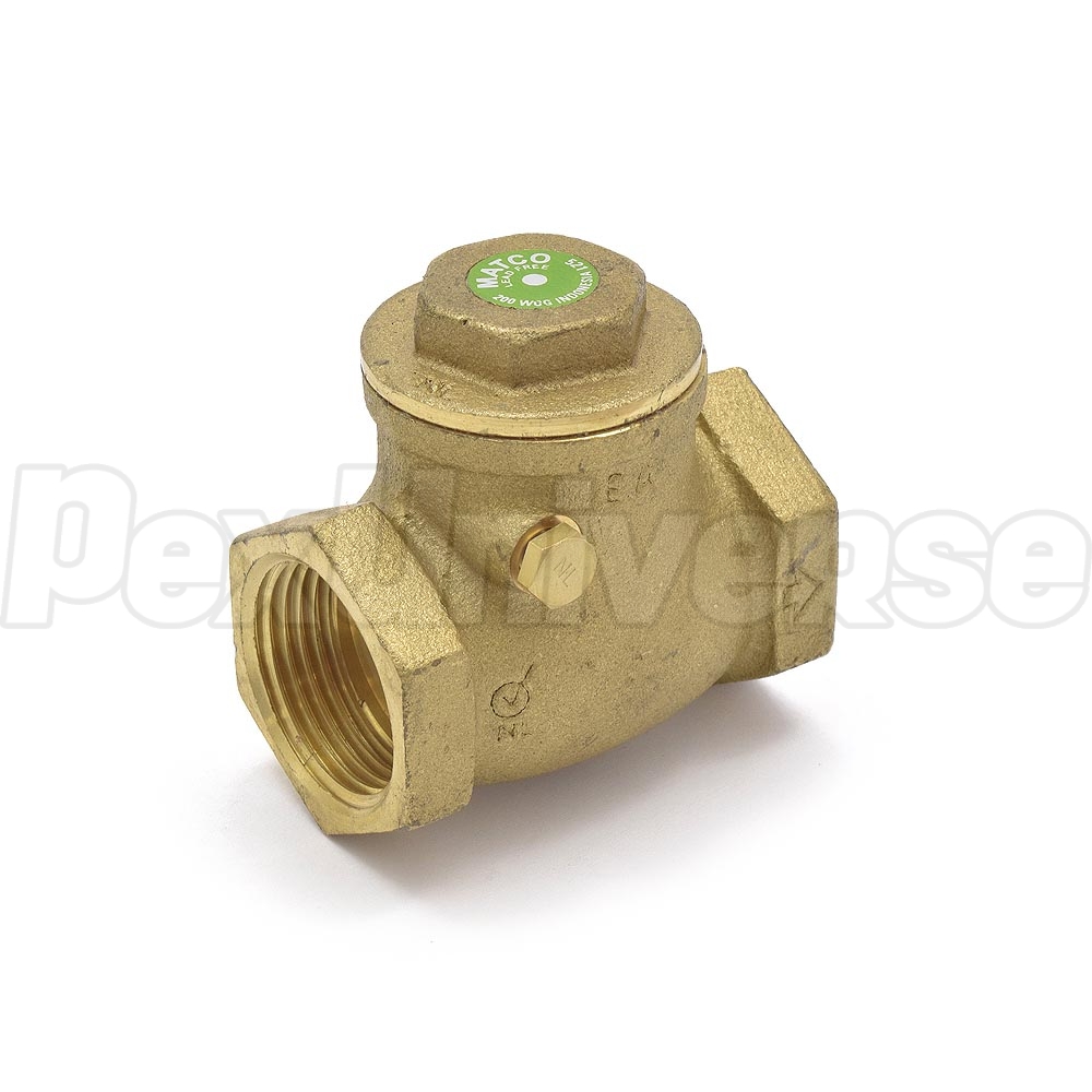Matco-Norca 521T05LF, 1" Threaded Swing Check Valve, Lead-Free ...