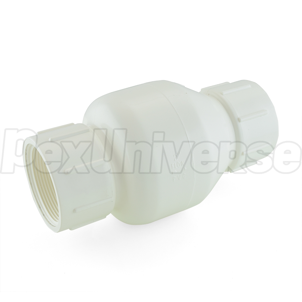 2" FPT Threaded PVC Spring Check Valve - PexUniverse