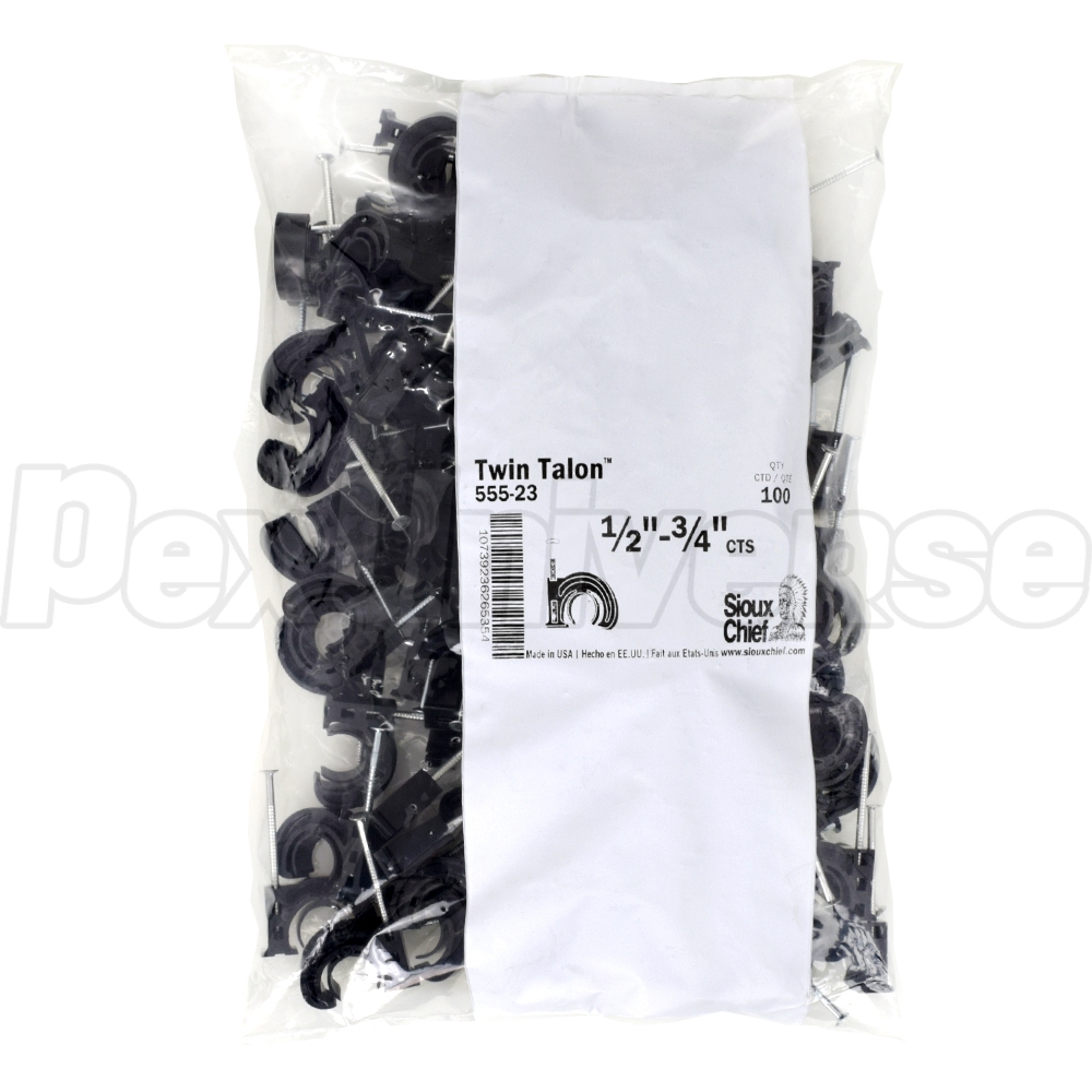 Sioux Chief 555-23-100 Twin Talons for 1/2", 5/8", 3/4" PEX/Copper ...