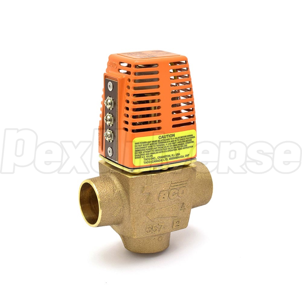 Taco 557-G3, 1" Sweat Geothermal Zone Valve - PexUniverse