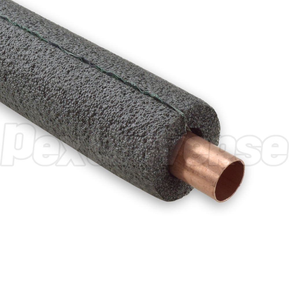 Self-Sealing (w/ Adhesive) Pipe Insulation for 3/4" Copper/PEX/CPVC, 1/ ...