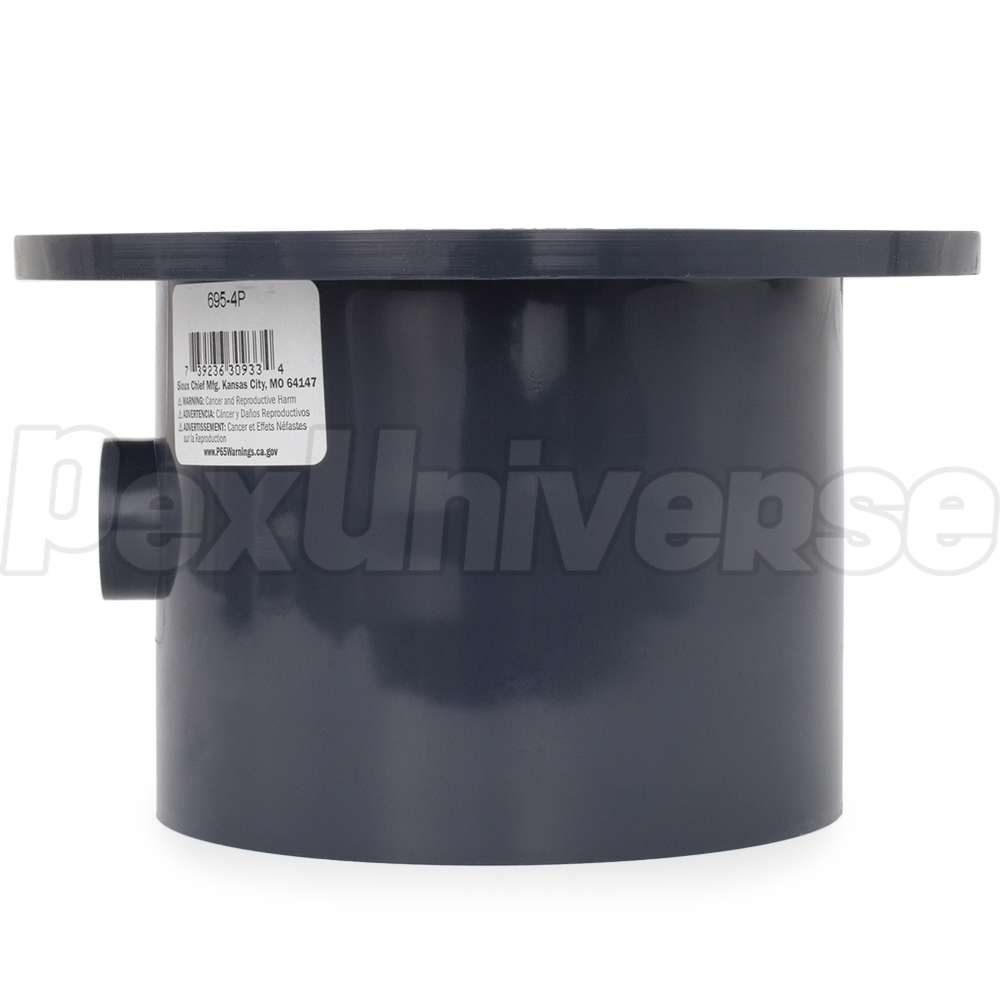Sioux Chief 695-4P, Trap Primer Adapter, 4" PVC Hub - PexUniverse