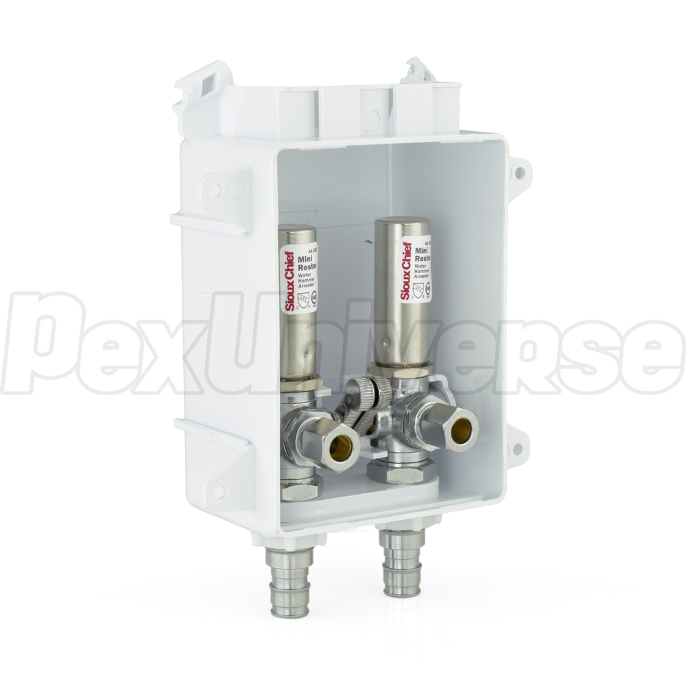 Sioux Chief 696-G2011WF Ox Box Lavatory Outlet Box - PexUniverse