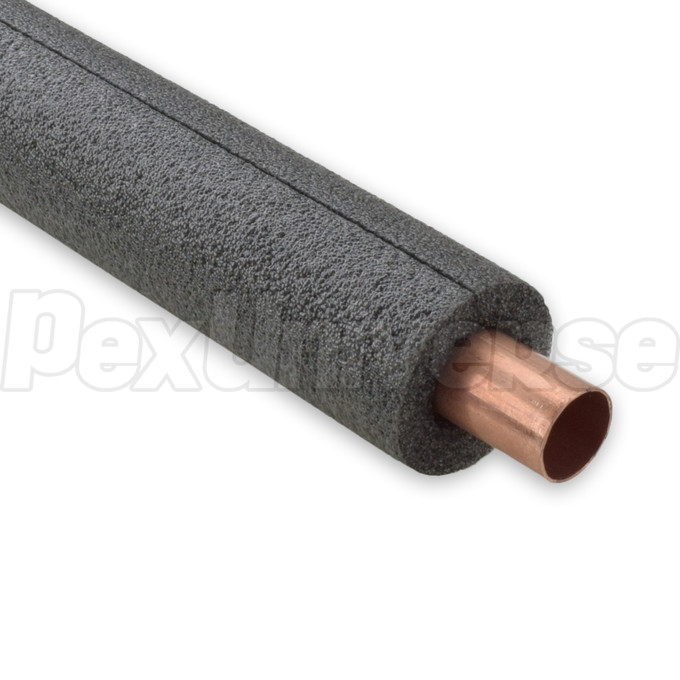 Nomaco 1-1/8" ID x 3/8" Wall, Semi-Slit Foam Pipe Insulation - PexUniverse