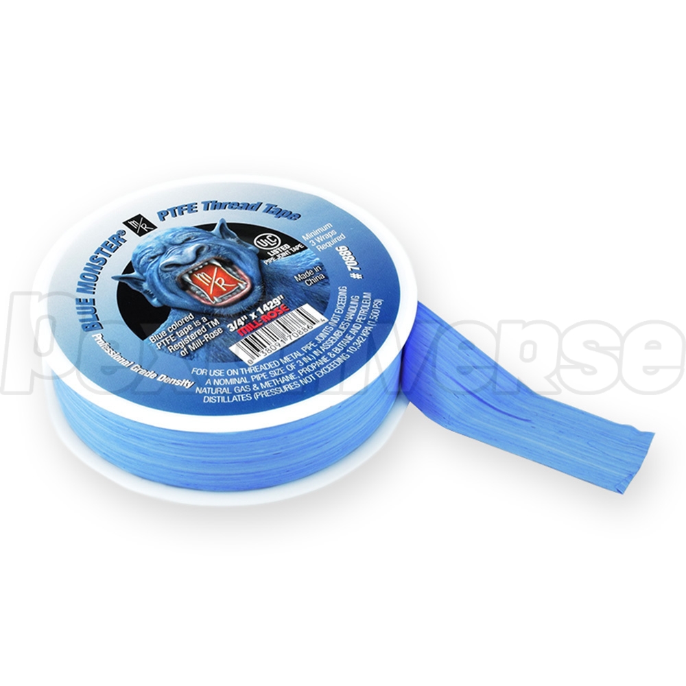 Mill-Rose 70886, Blue Monster PTFE Thread Seal Tape, 3/4" x 1429"