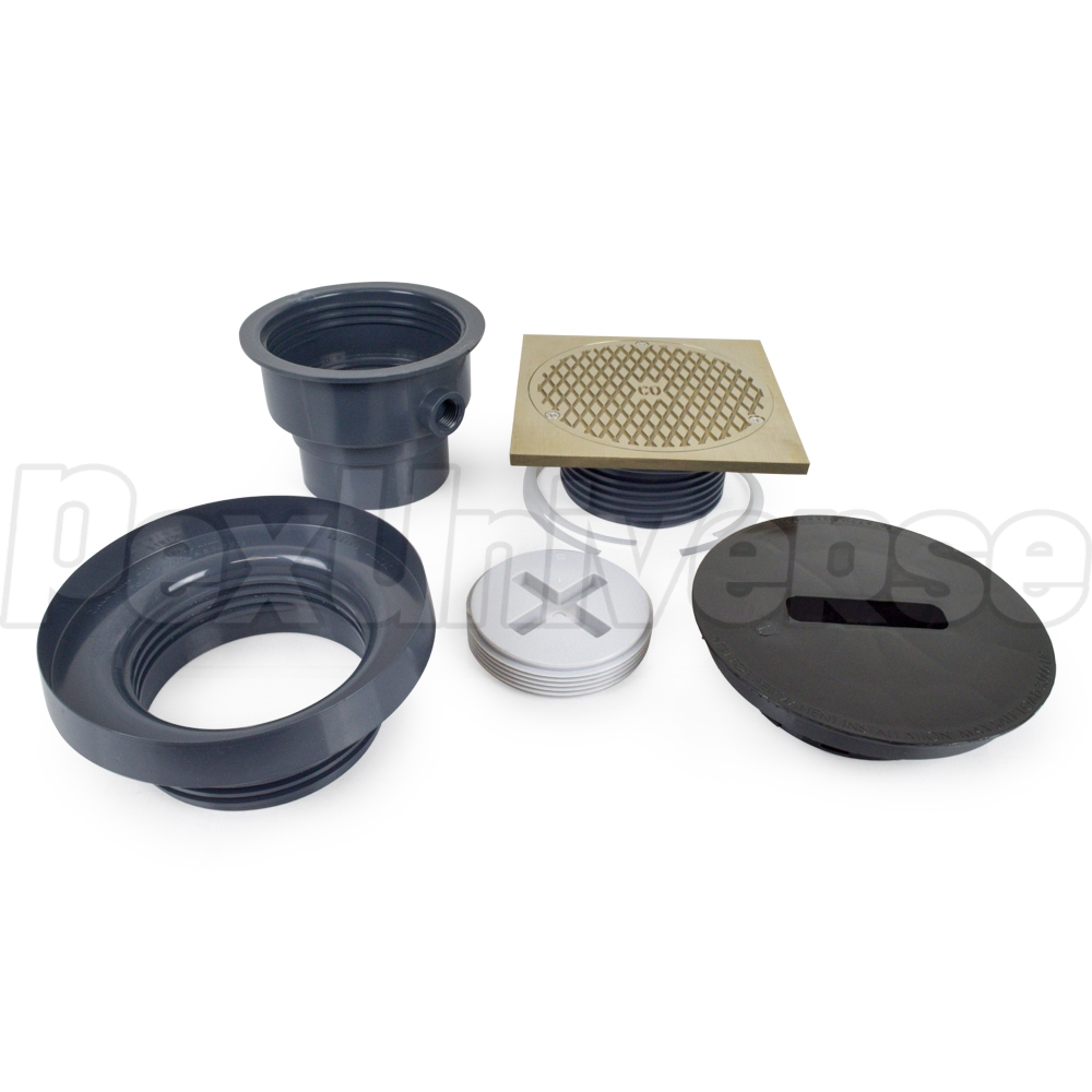 Sioux Chief 834-3PNQ, FinishLine PVC Cleanout, Square, Nickel-Bronze ...