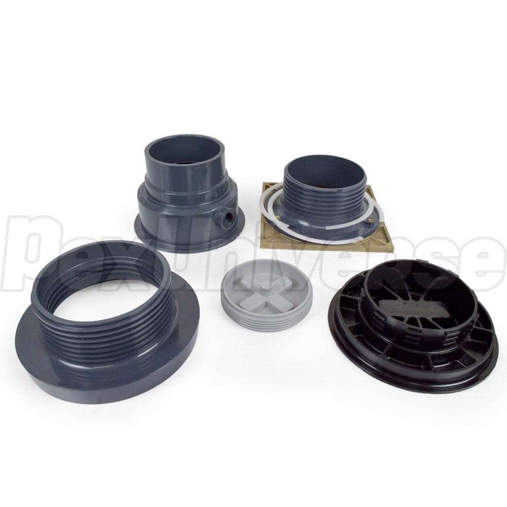 Sioux Chief 834-3PNQ, FinishLine PVC Cleanout, Square, Nickel-Bronze ...