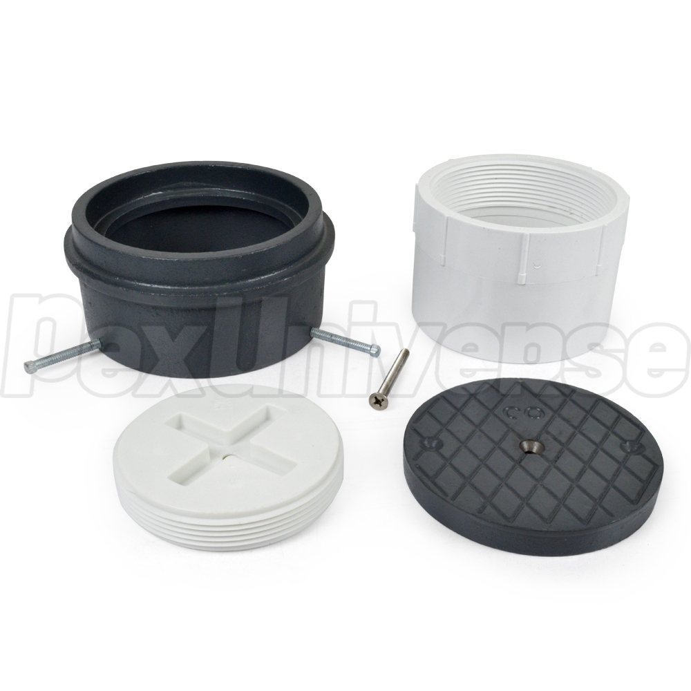 Sioux Chief 851-44i, Cleanout Assembly, Round, Cast Iron - PexUniverse