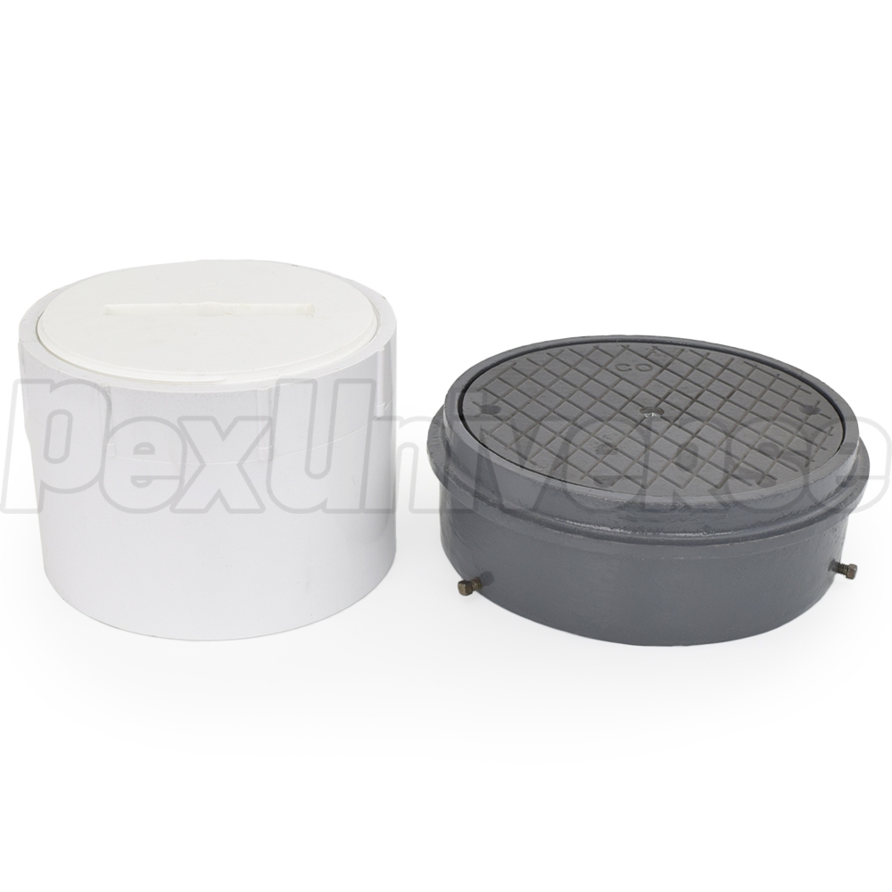 Sioux Chief 851-46i, Cleanout Assembly, Round, Cast Iron - PexUniverse