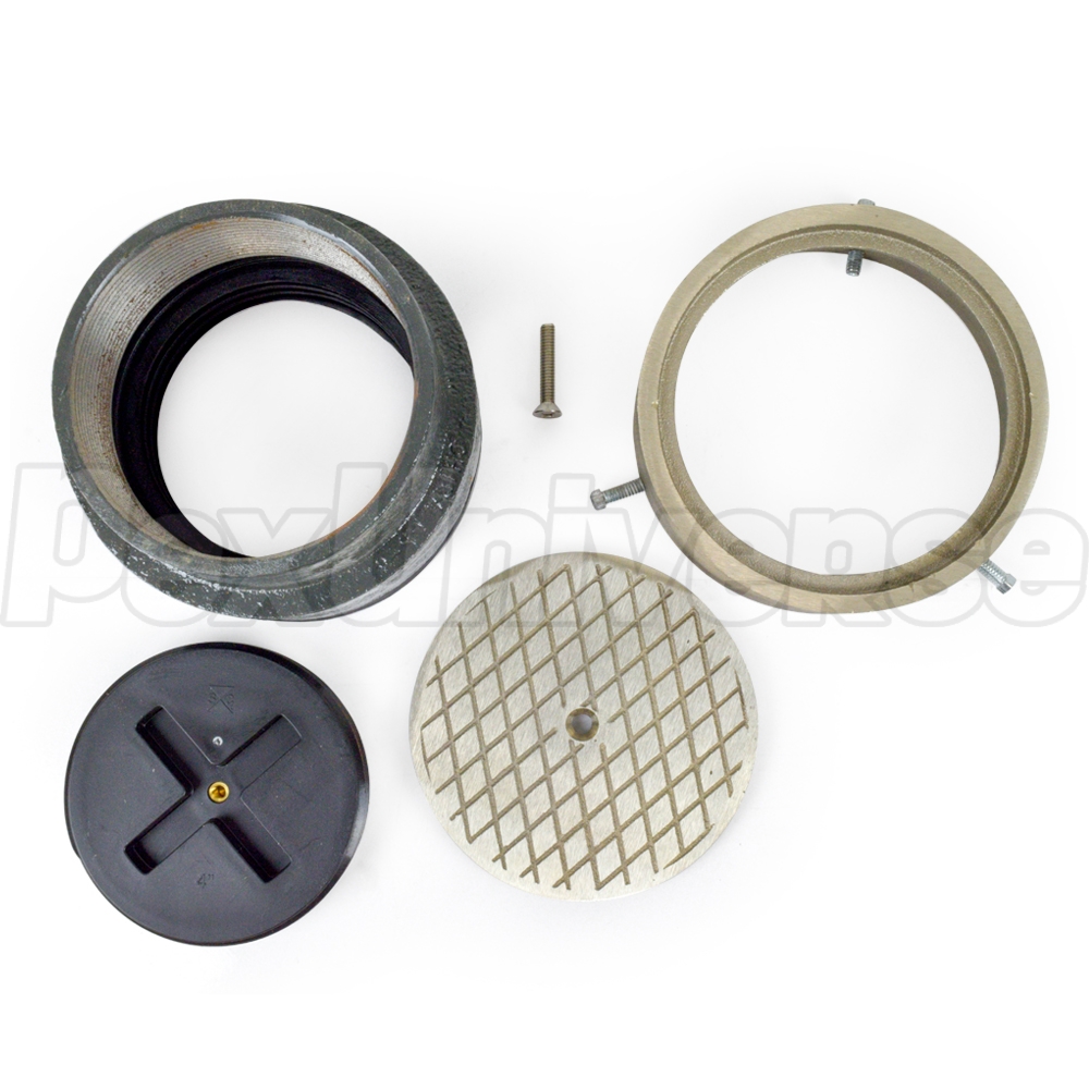 Sioux Chief 851-64N, Cleanout Assembly, Round, Nickel-Bronze - PexUniverse