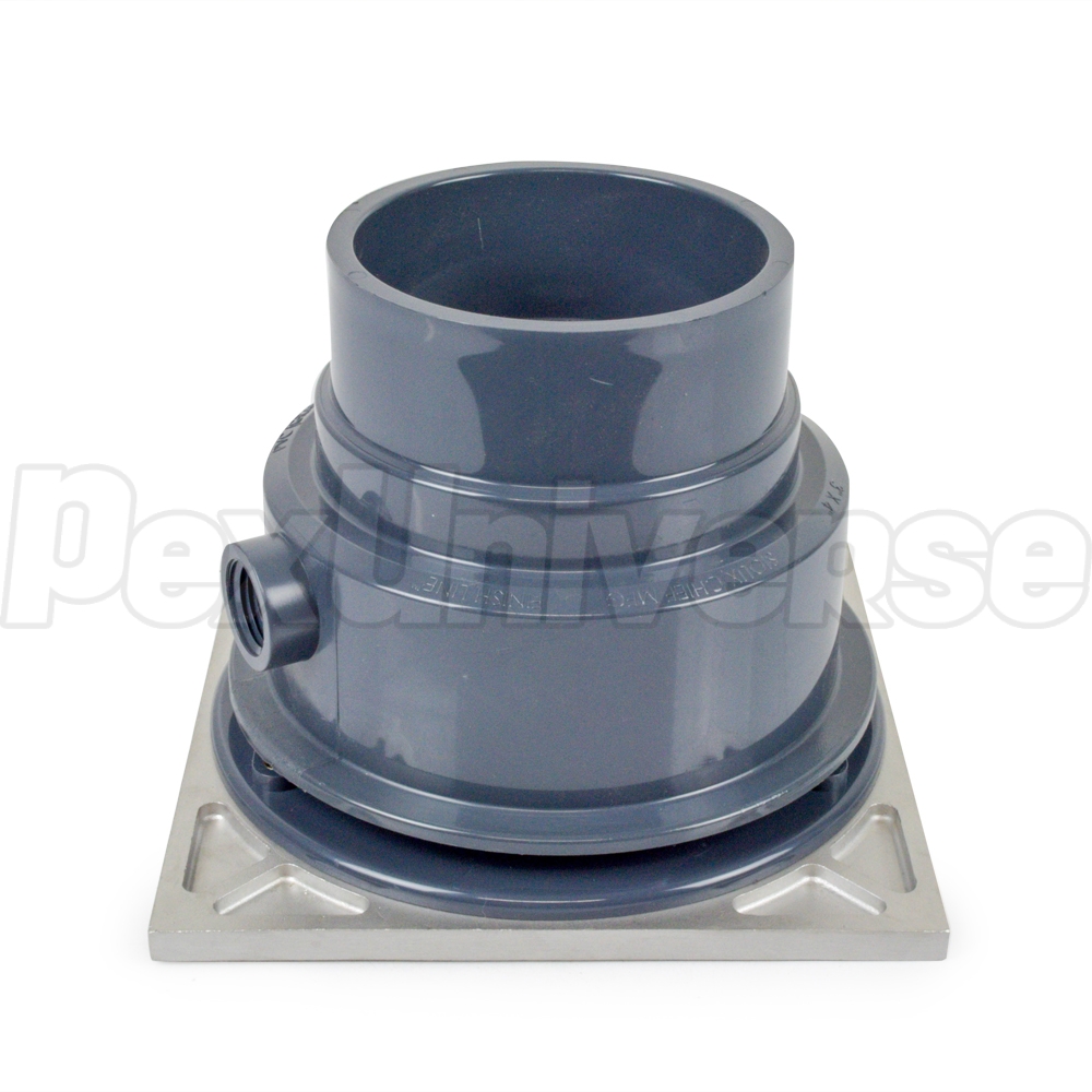 Sioux Chief 852-3PSQ, PVC Cleanout, Square, Stainless Steel - PexUniverse