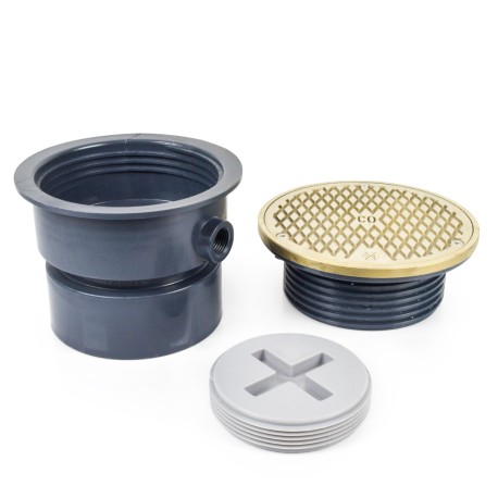 Sioux Chief 852-4PNR, PVC Cleanout, Round, Nickel-Bronze - PexUniverse