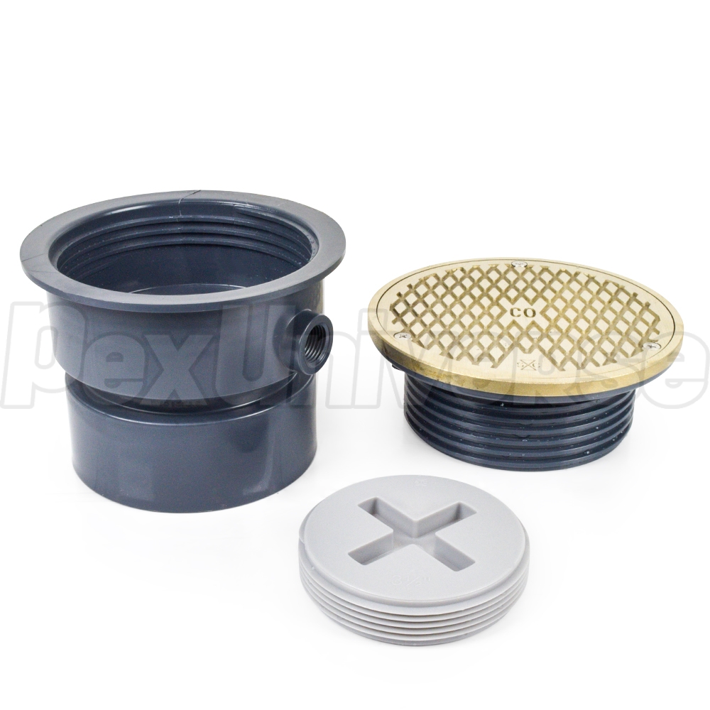 Sioux Chief 852-4PNR, PVC Cleanout, Round, Nickel-Bronze - PexUniverse