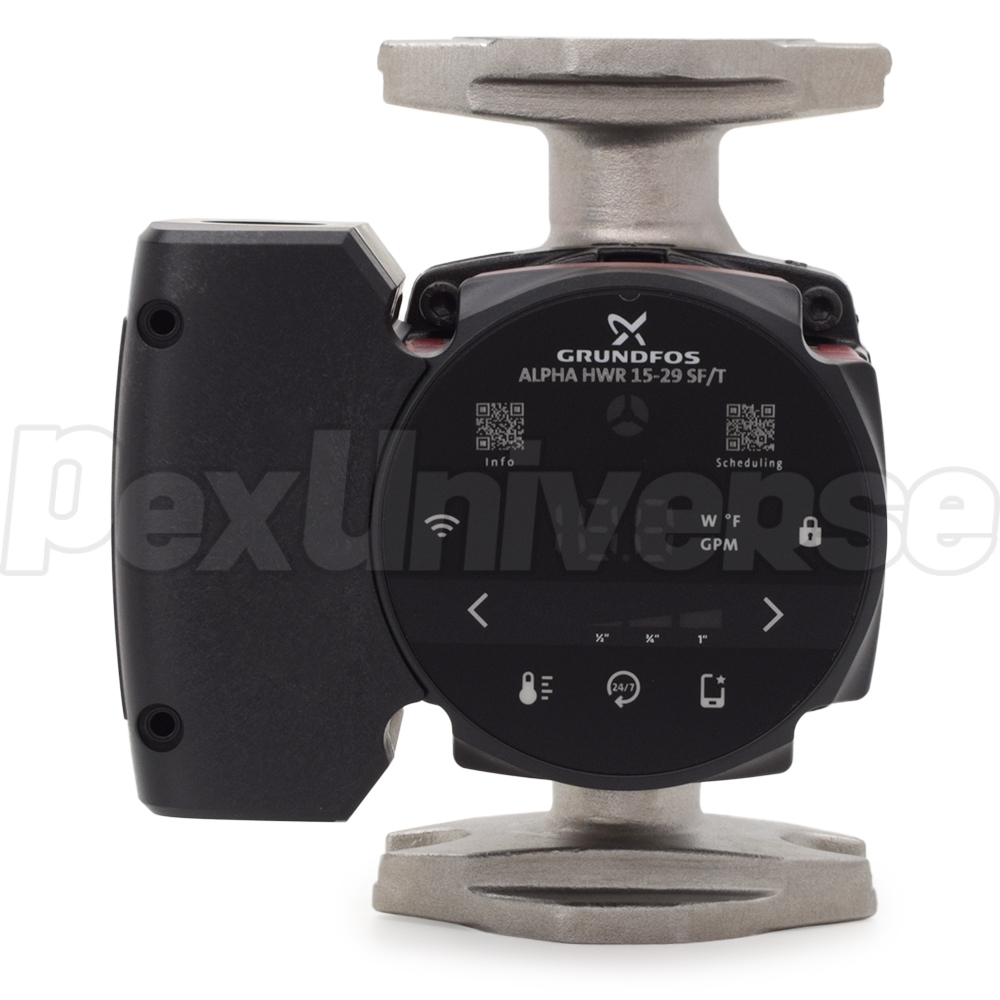 Grundfos ALPHA HWR 15-29 SF/T, Variable Speed Circulator Pump - PexUniverse