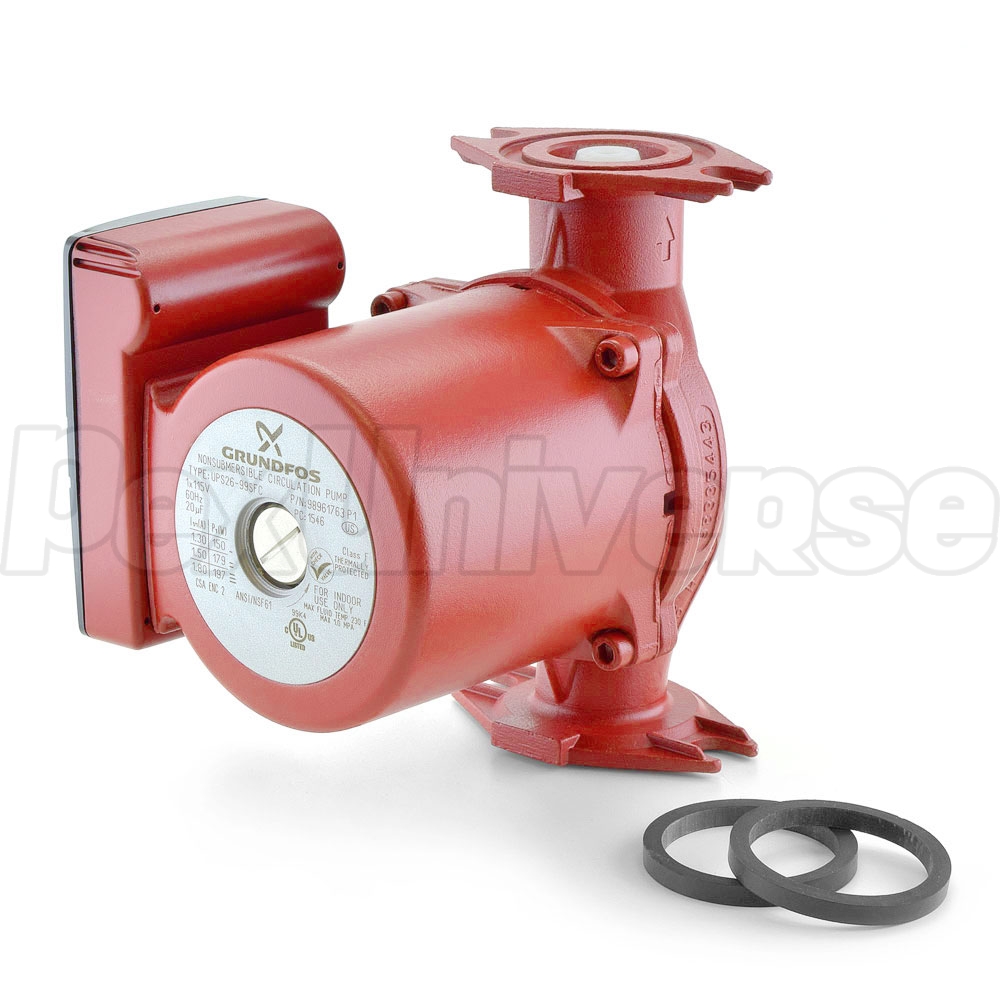 Grundfos UPS26-99SFC Circulator Pump, Stainless Steel, 98961763 - PexUniverse