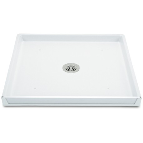 Mustee 99, DuraPan 32" x 30" Washer/Water Heater Pan w/ Center Drain ...