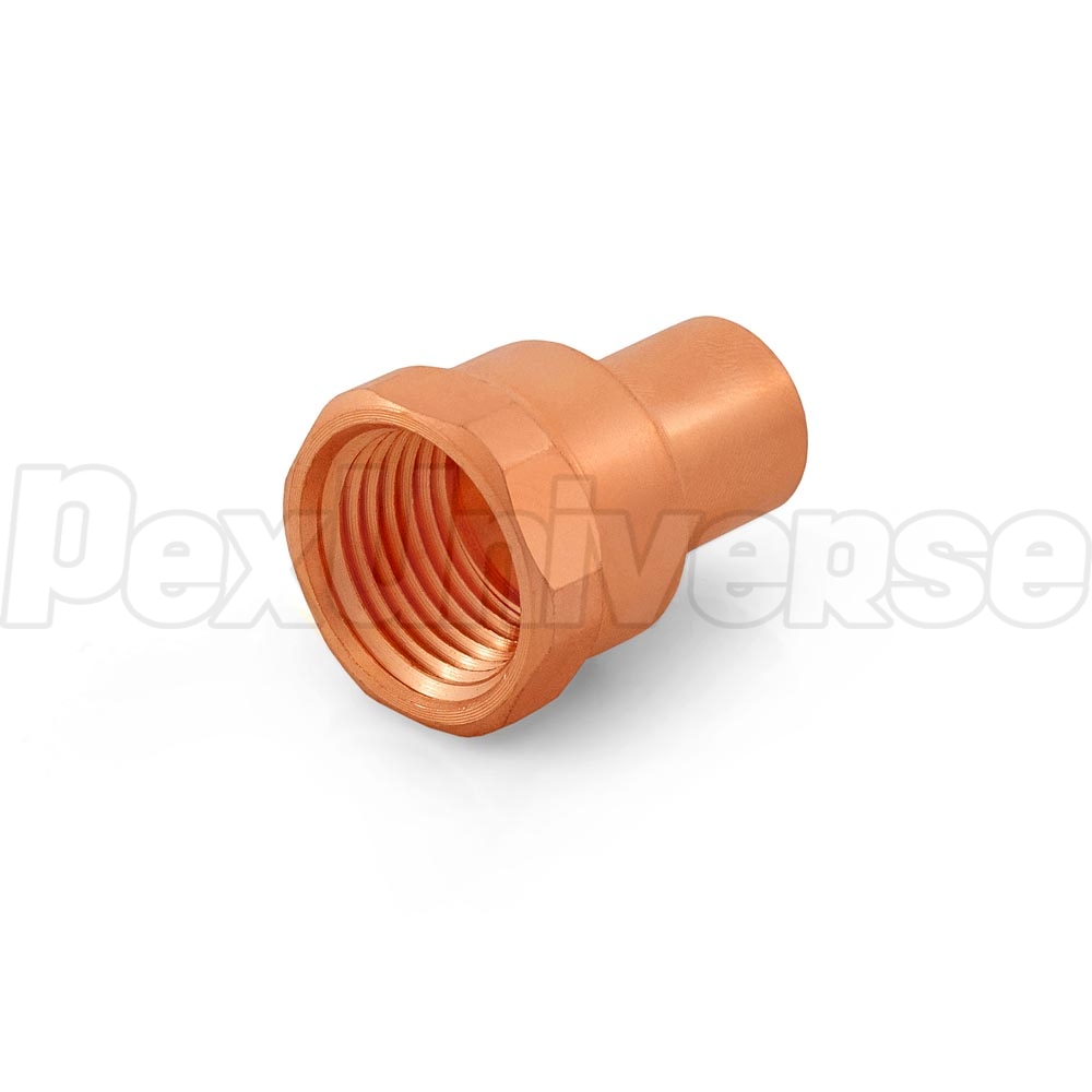 1/2" Copper Fitting x Female Threaded Street Adapter - PexUniverse