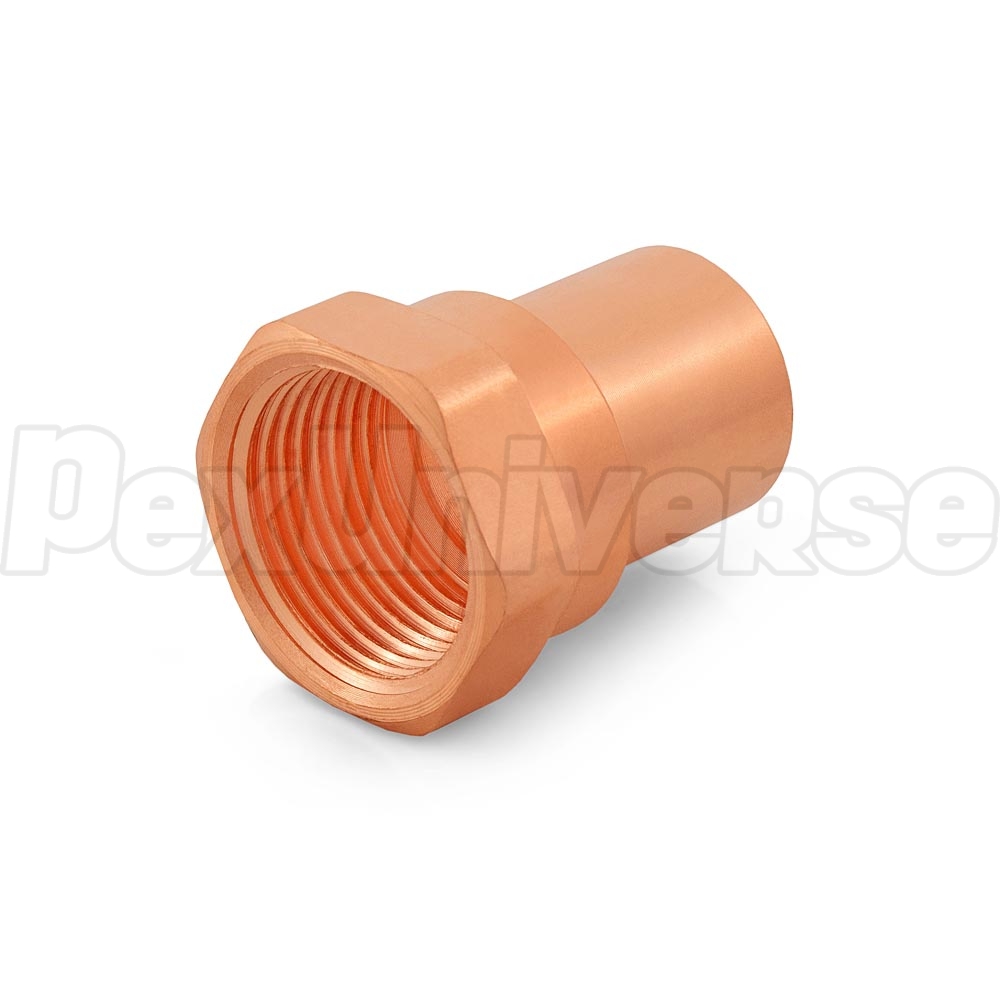 1" Copper Fitting x Female Threaded Street Adapter - PexUniverse