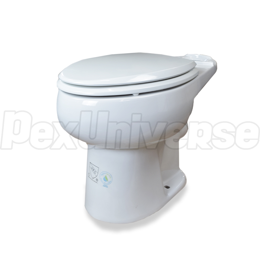 Liberty Pumps ASCENTII-EW Toilet Bowl, Elongated - PexUniverse