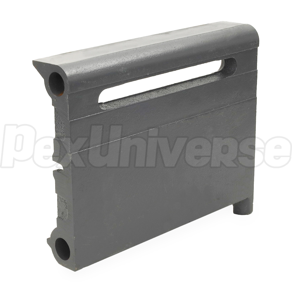 1ft (12") Cast Iron Baseboard Section, Right - PexUniverse