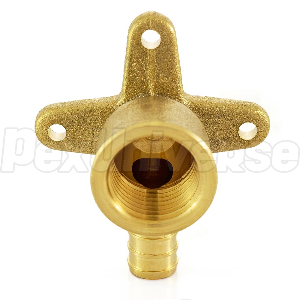 1/2" PEX x 1/2" FPT Female Threaded Drop Ear Elbow, PEX Crimp Fitting ...