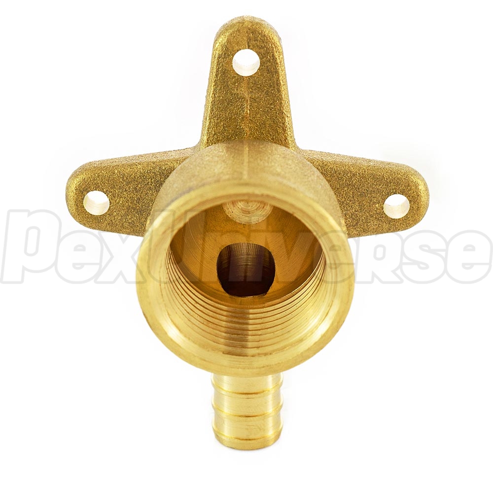 1/2" PEX x 3/4" FPT Female Threaded Drop Ear Elbow, Crimp PEX Fitting ...