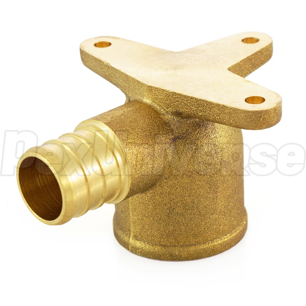 3/4" PEX x 3/4" FPT Female Threaded Drop Ear Elbow, PEX Crimp Fitting ...