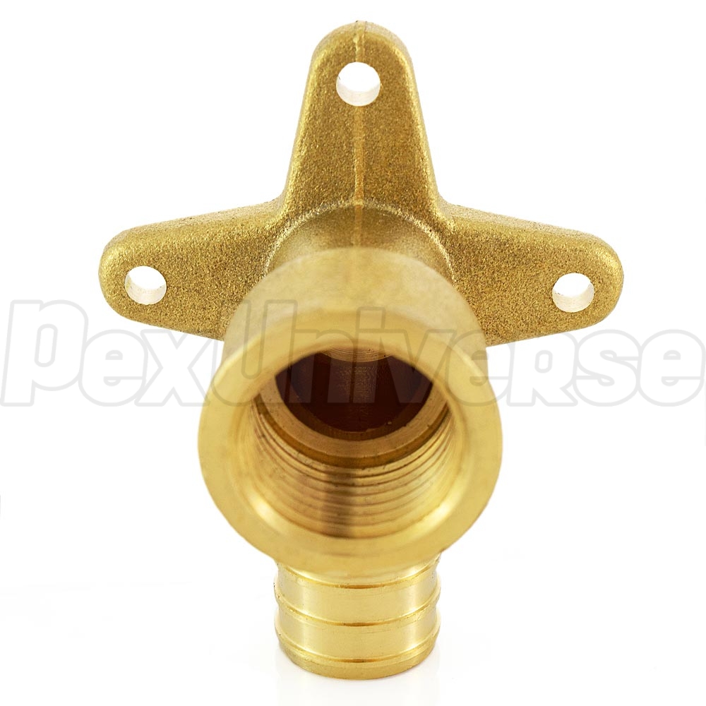 3/4" PEX x 1/2" FPT Female Threaded Drop Ear Elbow, Crimp PEX Fitting ...