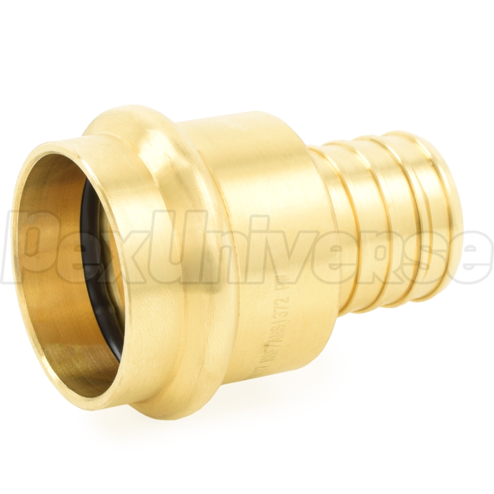 1" Copper Press x 1" PEX (Crimp Style) Adapter - PexUniverse