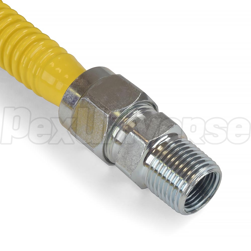 BrassCraft CSSC44-48, 48" ProCoat Stainless Steel Gas Connector ...