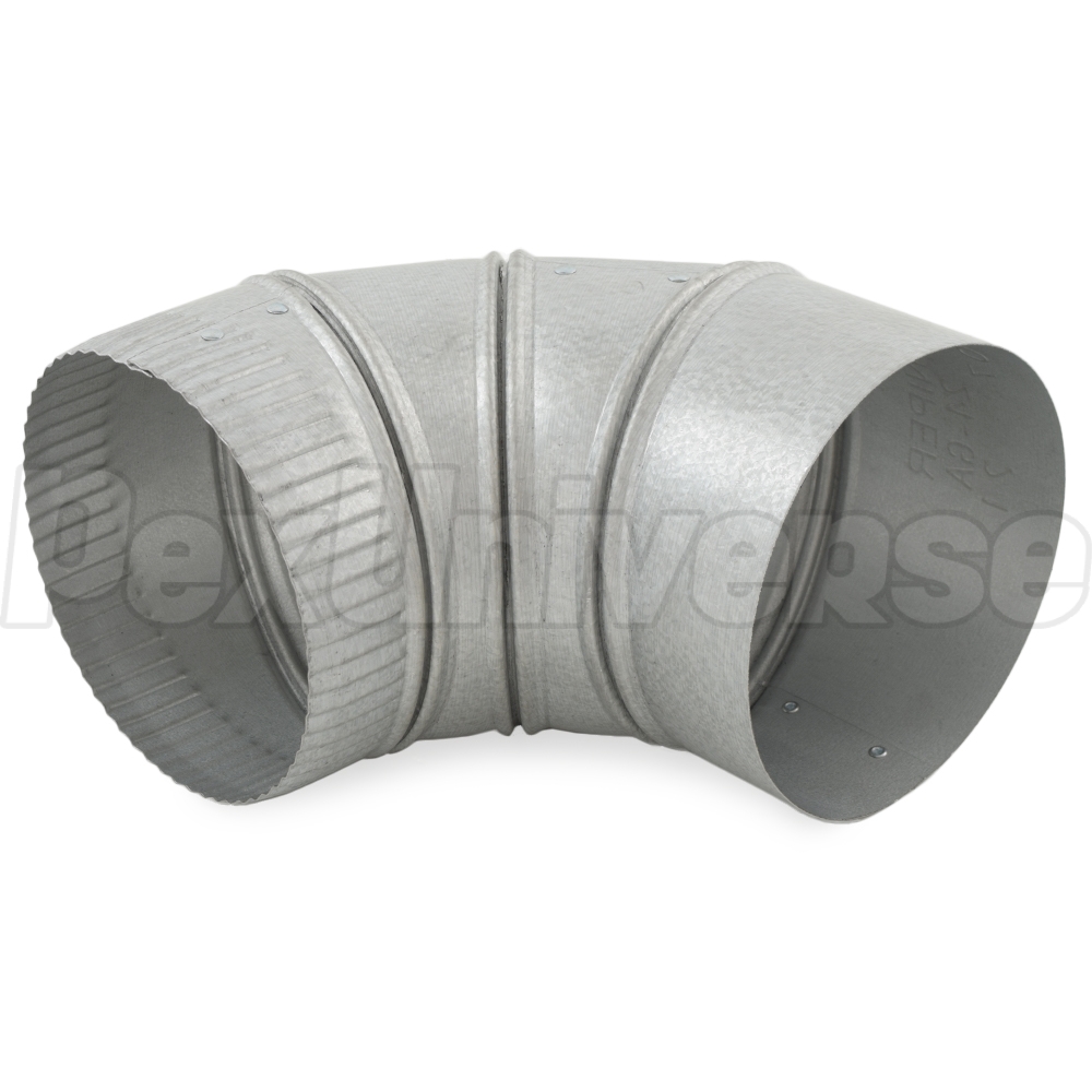 5" Galvanized 90° Adjustable Elbow, 24 GA - PexUviverse