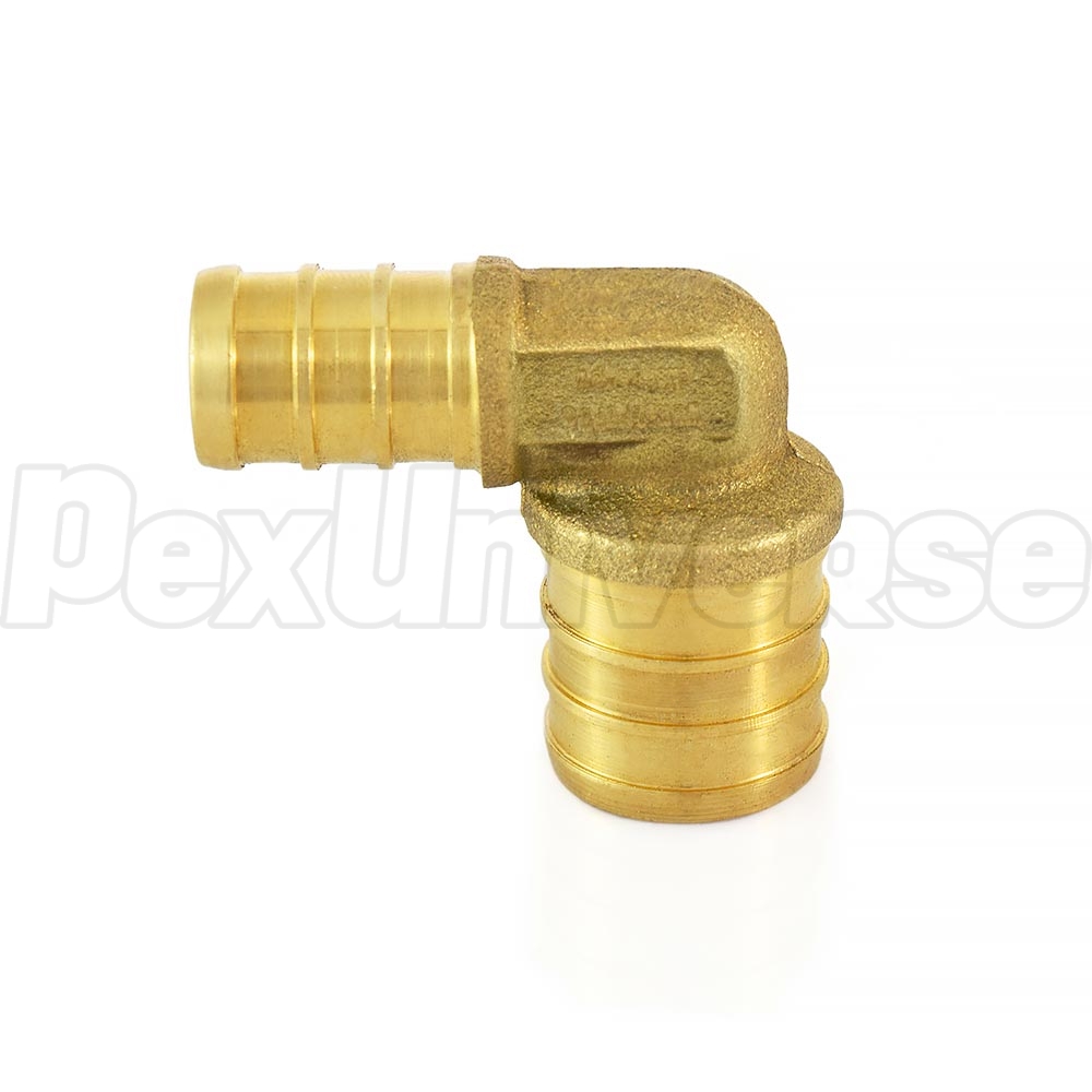 1/2" PEX x 3/4" PEX Reducing Elbow, Lead-Free Crimp Fitting - PexUniverse