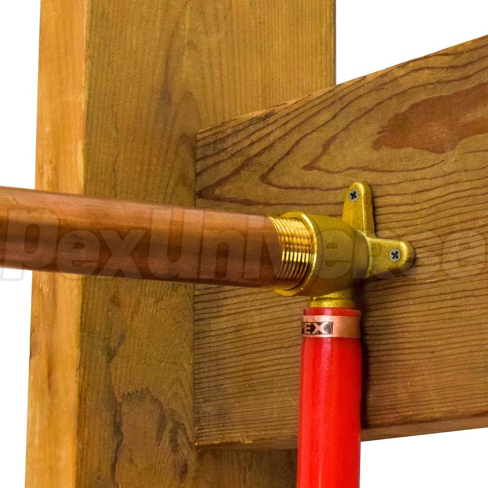 1/2" PEX x 1/2" Female Threaded Drop Ear Elbow, Lead-Free Crimp Fitting ...