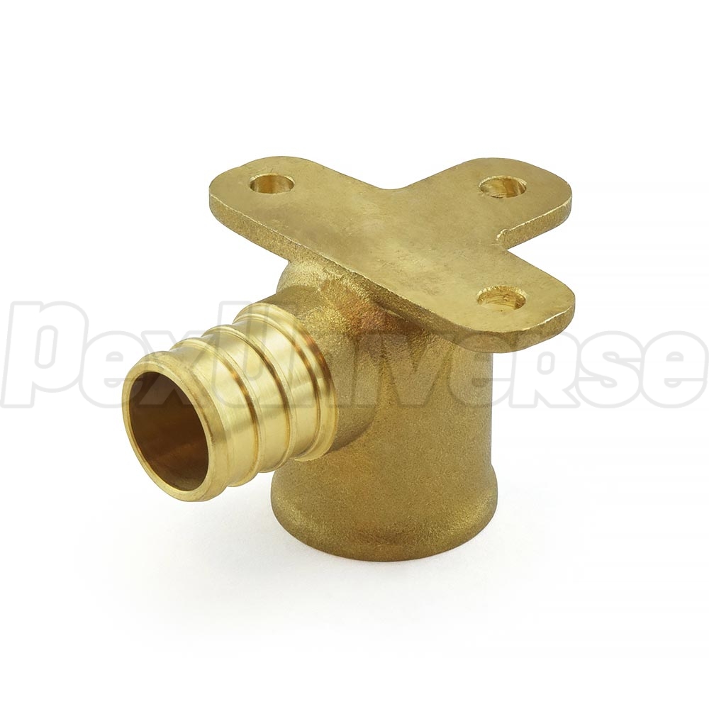 3/4" PEX x 1/2" Female Threaded Drop Ear Elbow, Lead-Free PEX Fitting ...