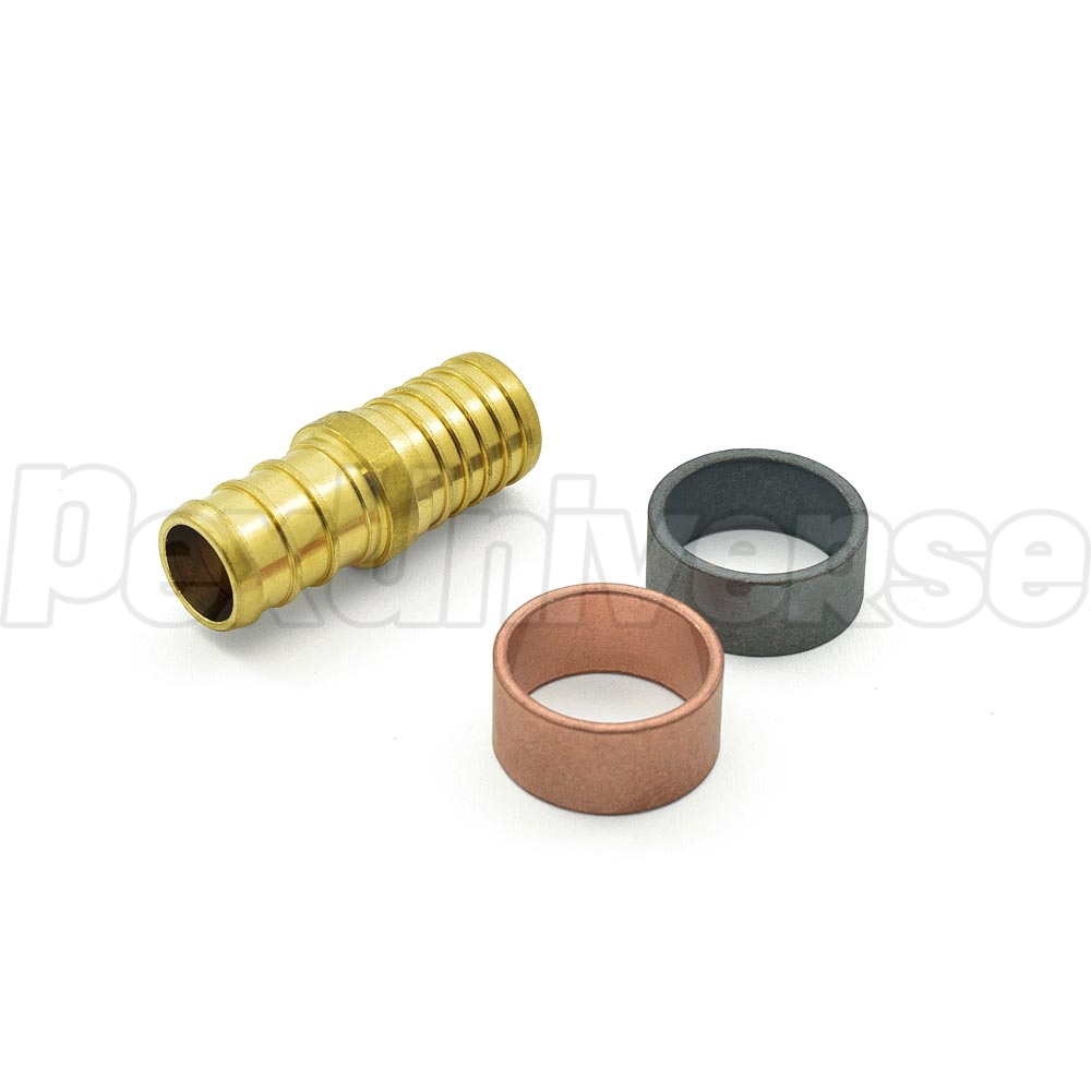 1/2" PEX x 1/2" Splicing/Repair Kit, Lead-Free PEX Crimp Fitting ...
