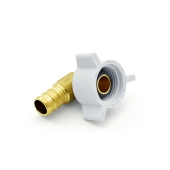 1/2" PEX x 1/2" Female Threaded Swivel Elbow, Lead-Free Crimp Fitting - PexUniverse