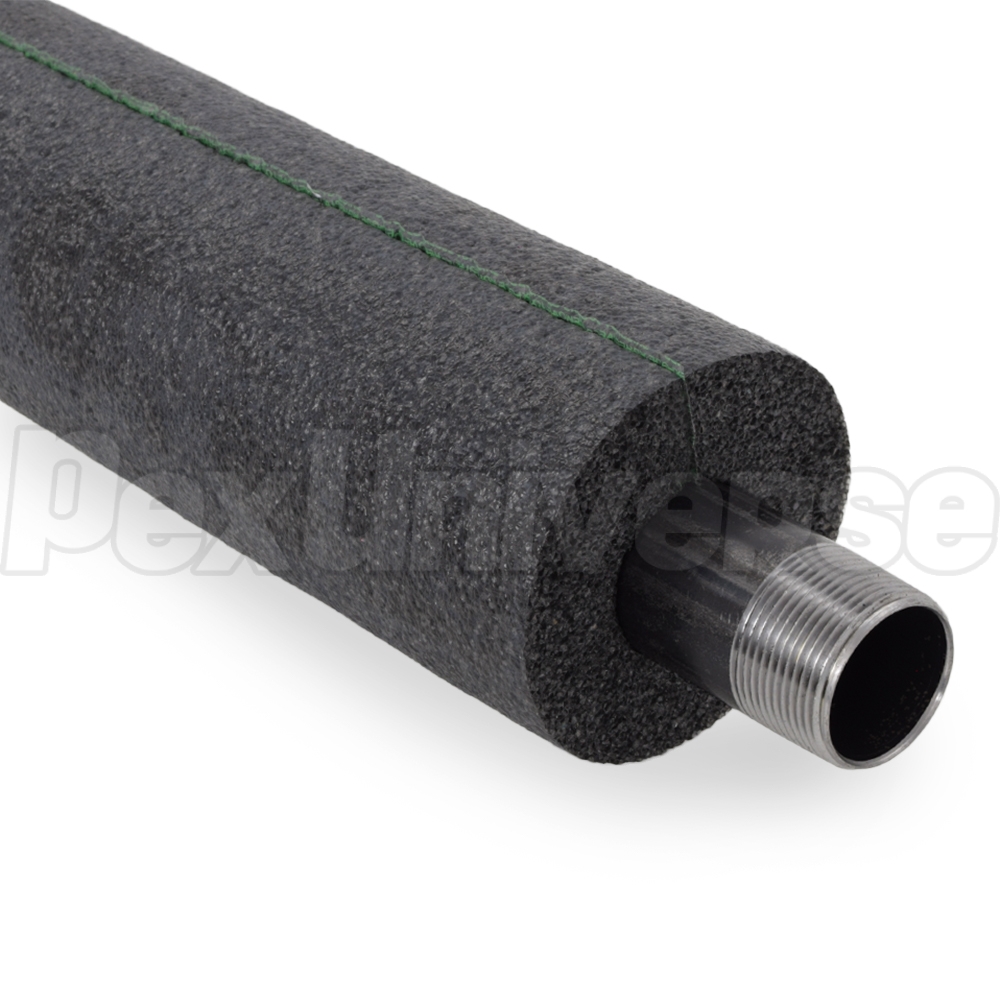 1-3/8" ID x 1" Wall, Self-Sealing Foam Pipe Insulation, 6 ft - PexUniverse