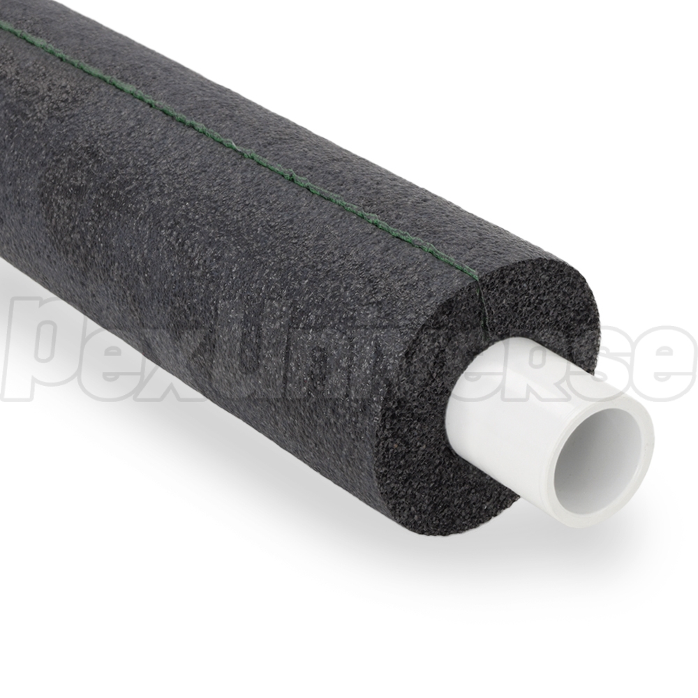 1-3/8" ID x 1" Wall, Self-Sealing Foam Pipe Insulation, 6 ft - PexUniverse