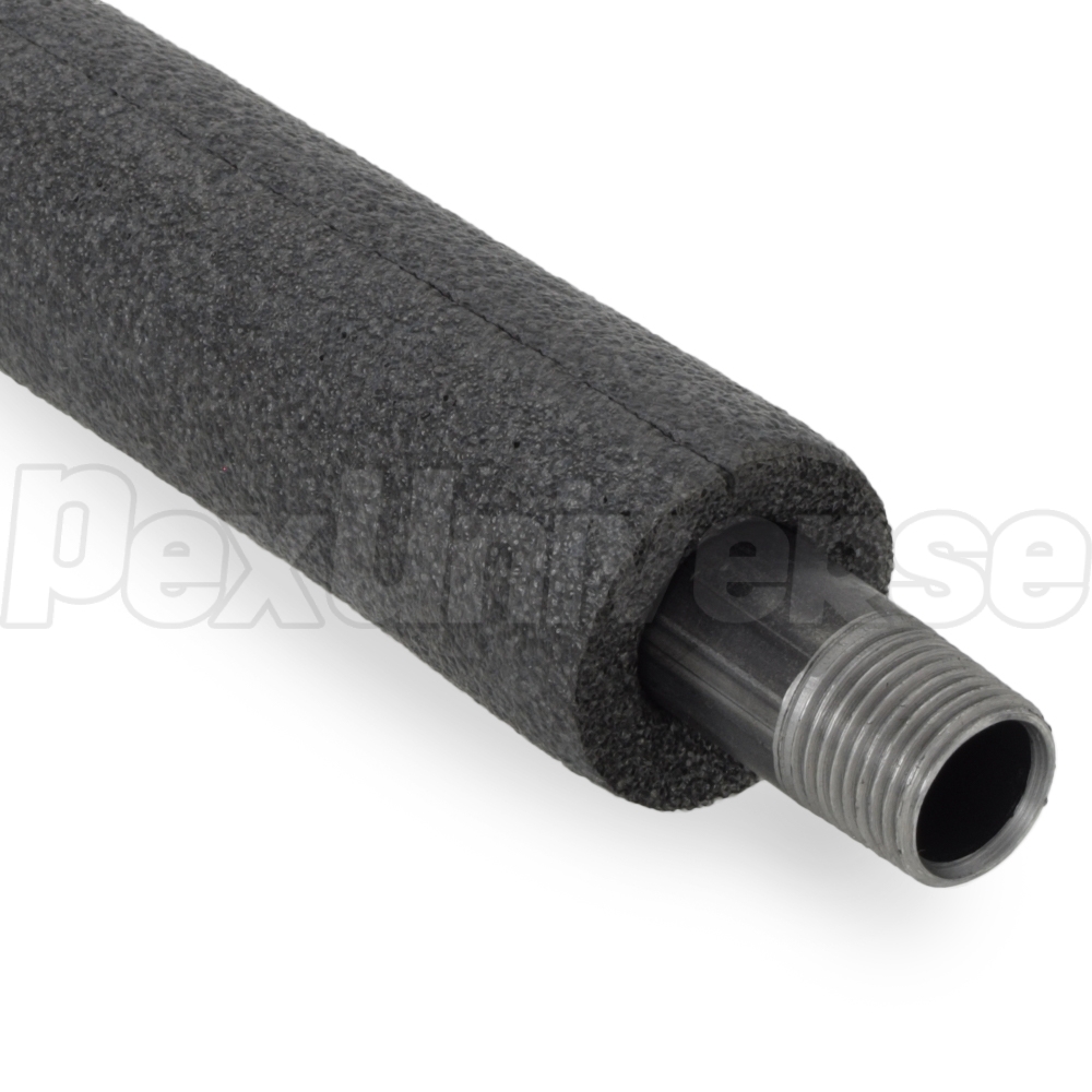 (Box of 50) 5/8" ID x 1/2" Wall Semi-Slit Foam Pipe Insulation, 6ft (300ft total) - PexUniverse