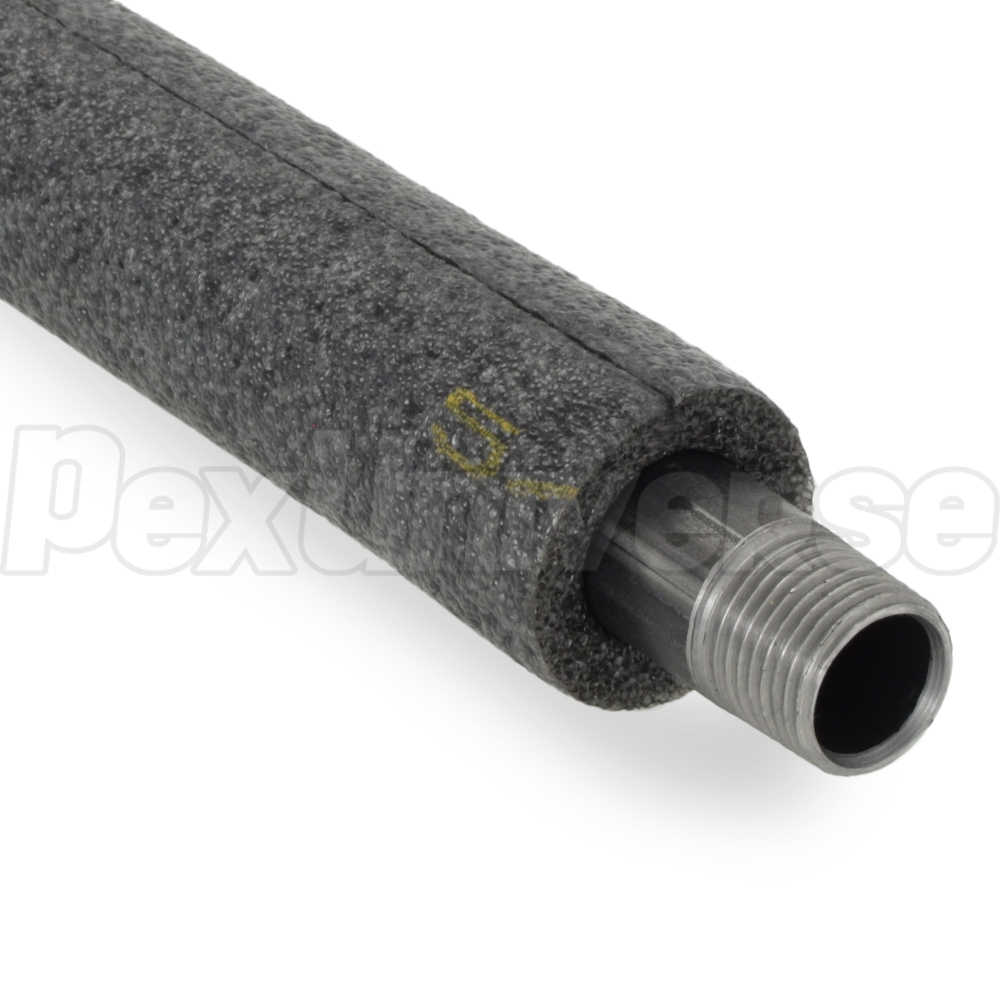 (Box of 66) 5/8" ID x 3/8" Wall, Semi-Slit Pipe Insulation, 6ft (396ft ...