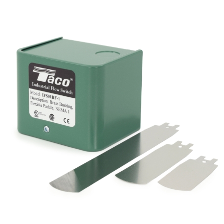 Taco IFS01BF-1, Brass Liquid Flow Switch w/ Flexible Paddles - PexUniverse