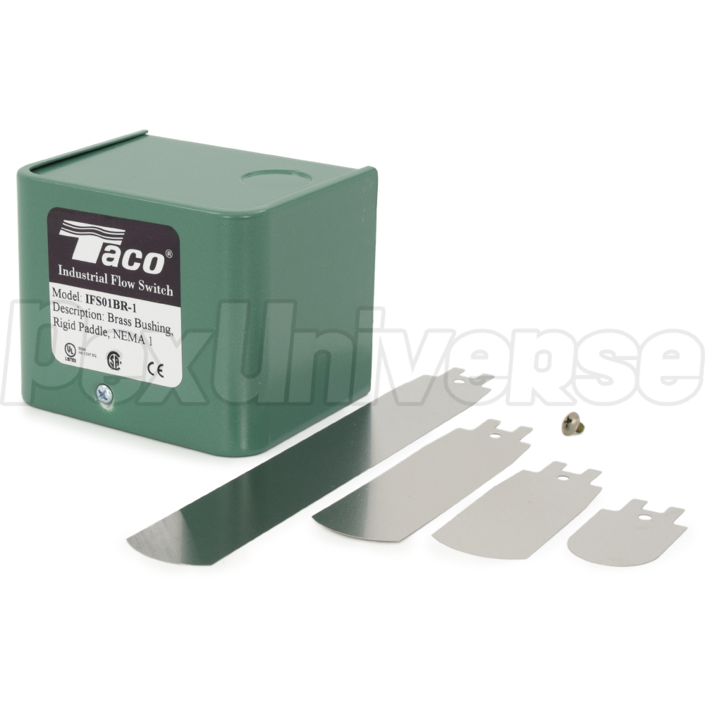Taco IFS01BR-1, Brass Liquid Flow Switch w/ Rigid Paddles - PexUniverse