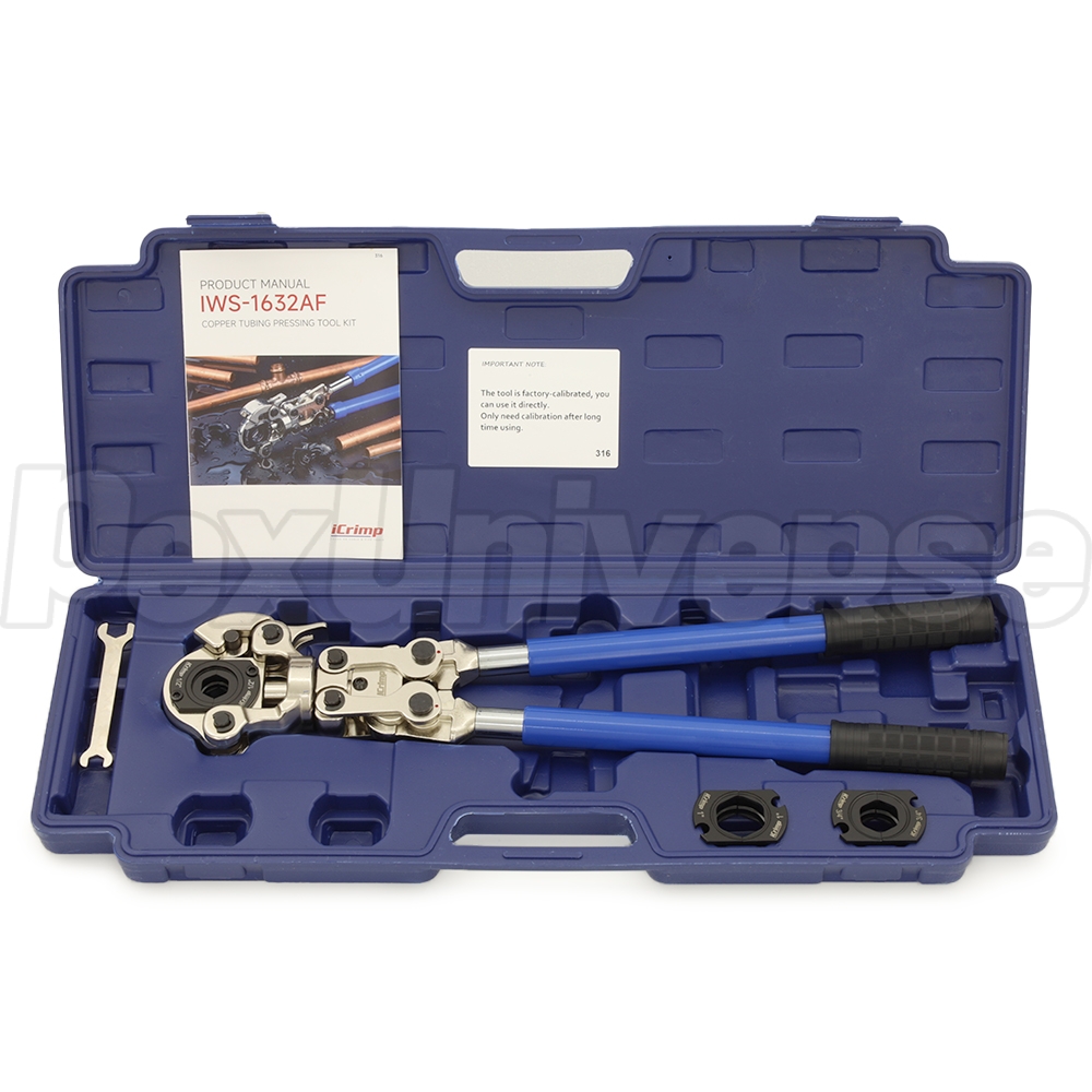 Iwiss IWS-1632AF, Manual Copper Press Tool Kit for 1/2", 3/4", 1 ...