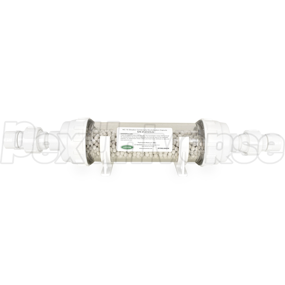 Axiom NC-1S Condensate Neutralizer Tube w/ Media, 1,6 GPH - PexUniverse