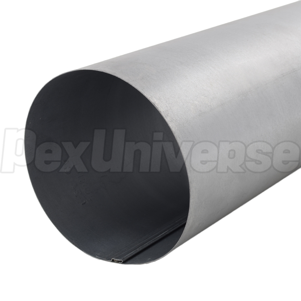 7" x 2ftGalvanized Pipe, Snap-Lock, 24 GA - PexUviverse