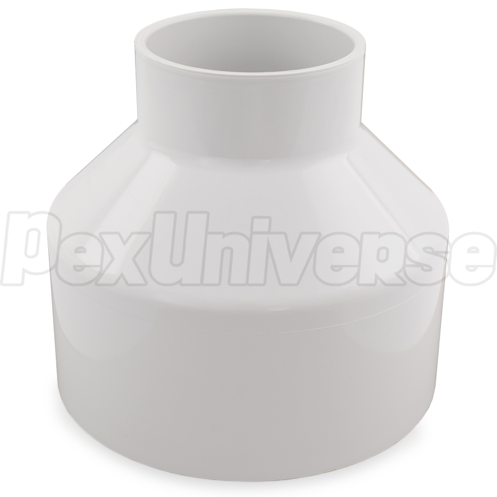 Spears P102-582, 8" x 4" PVC DWV Reducing Coupling Fitting - PexUniverse