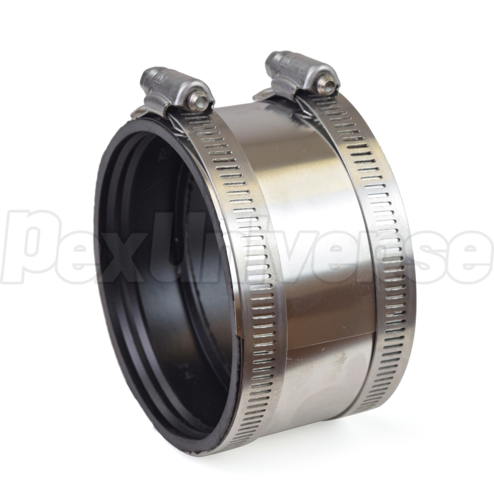 Mission P300 Coupling, 3" No-Hub Extra-Heavy Cast Iron/Plastic/Steel ...