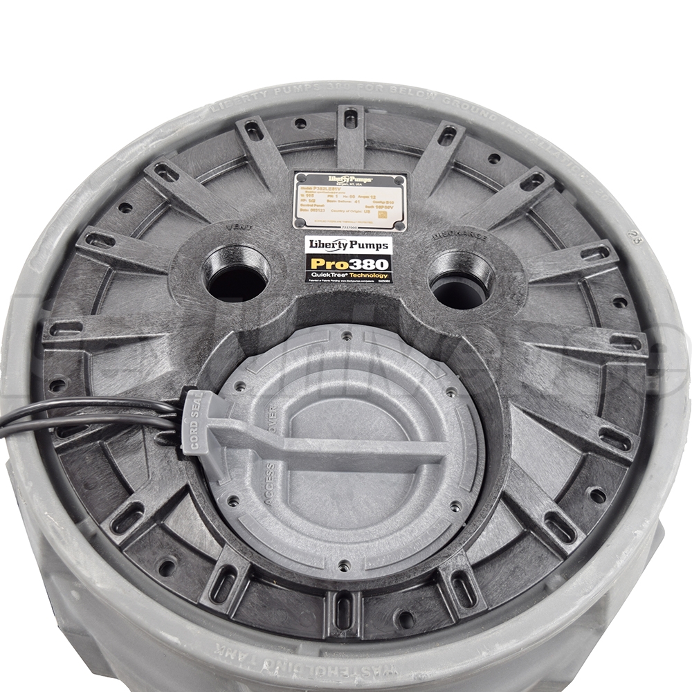 Liberty P382LE41, 4/10 HP Pro380 Simplex Sewage Pump System - PexUniverse